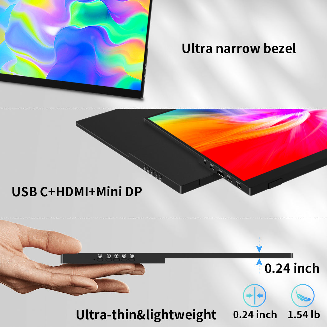 Magedok 14 Inch 2.8k 90Hz OLED 100% DCI-P3 Touch Portable Monitor With ...