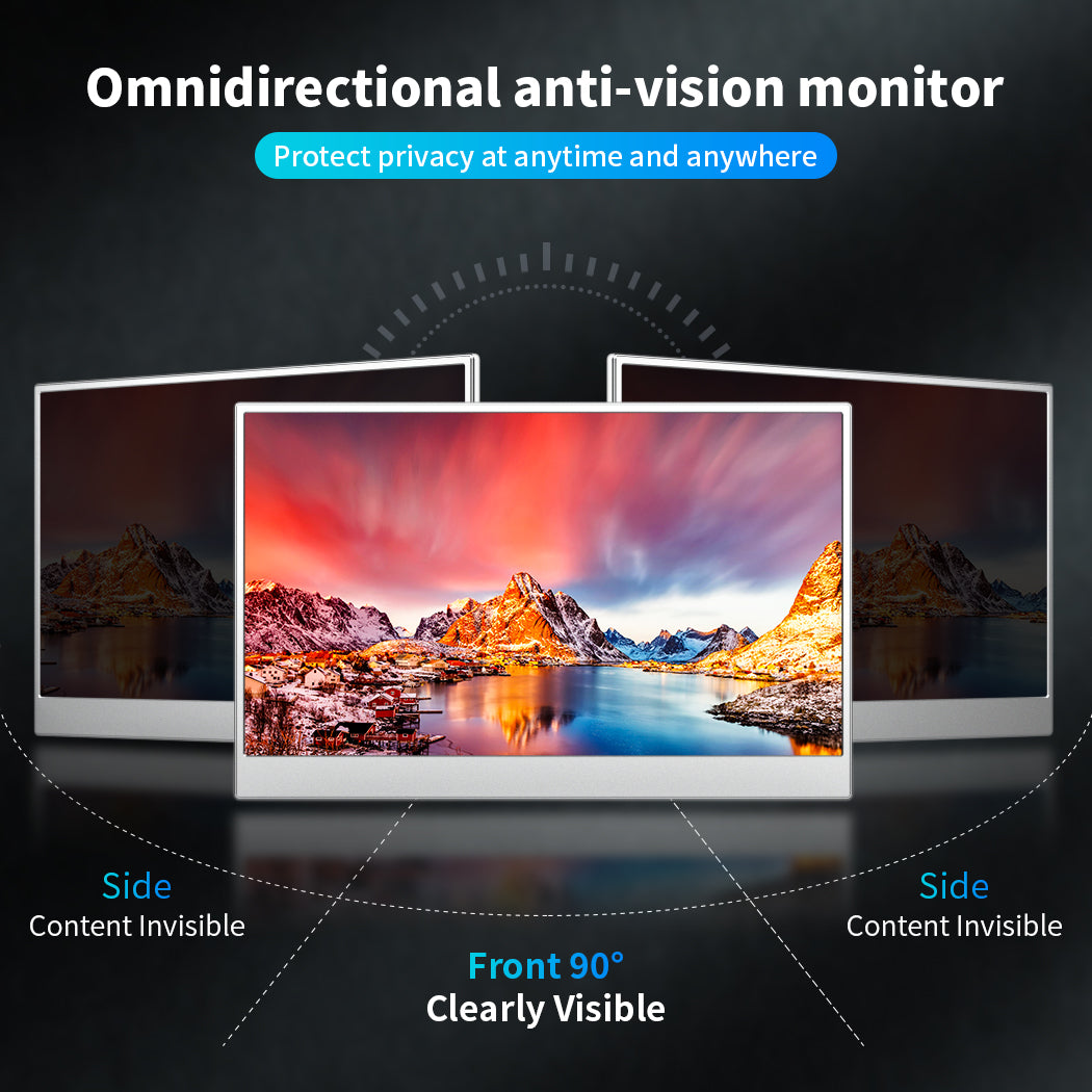 Magedok 14 Inch 1080P 72%NTSC Anti-Peeking Touch Portable Monitor(MG140 ...