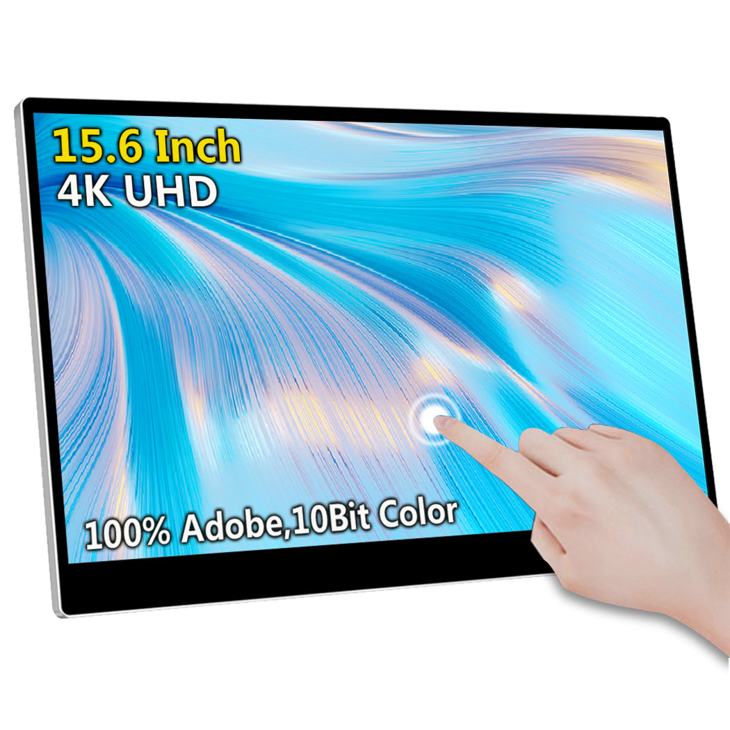 Magedok 15.6 inch 4K 100% Adobe 10 Bits Color Touch Portable Display ...